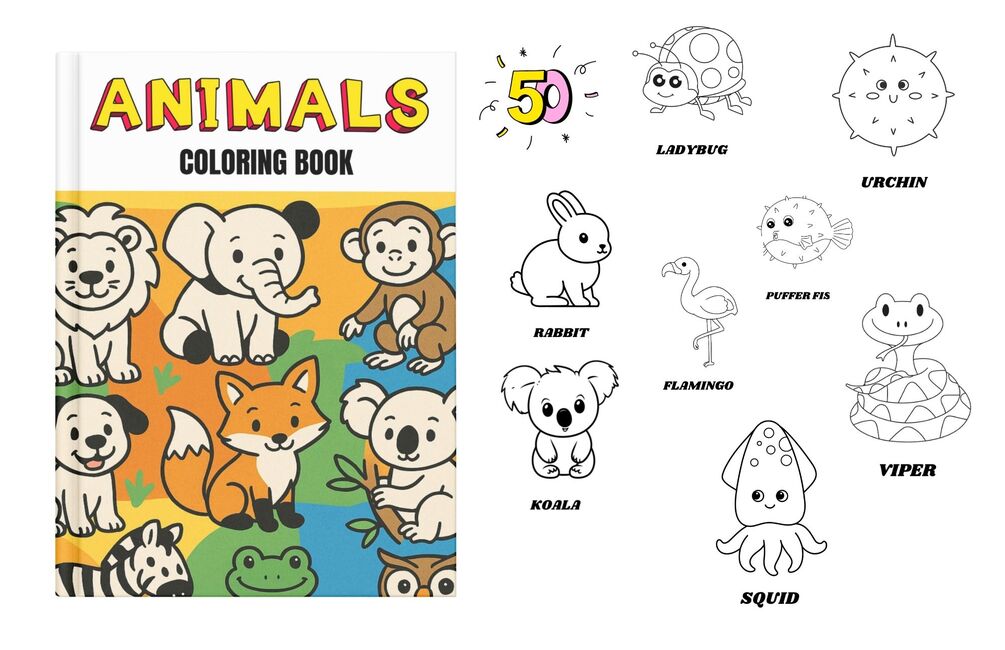 ANIMALS COLORING BOOK