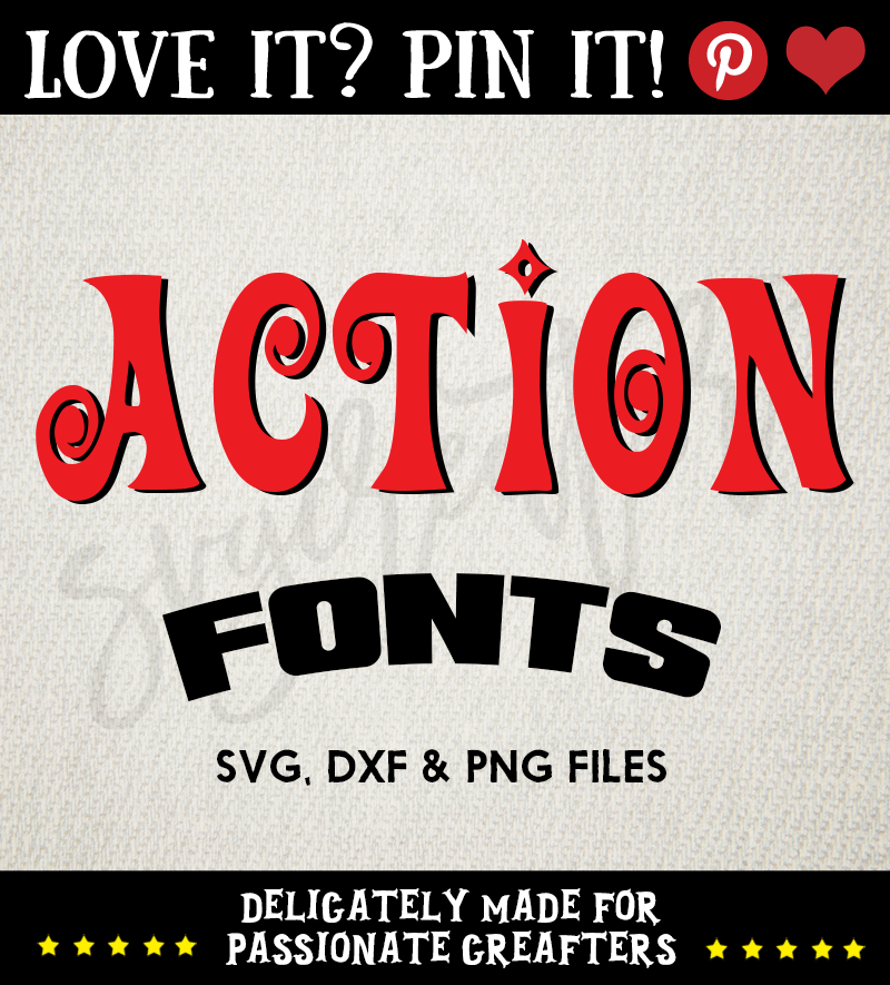 ActionIs Cuttable Font Svg Cut Files