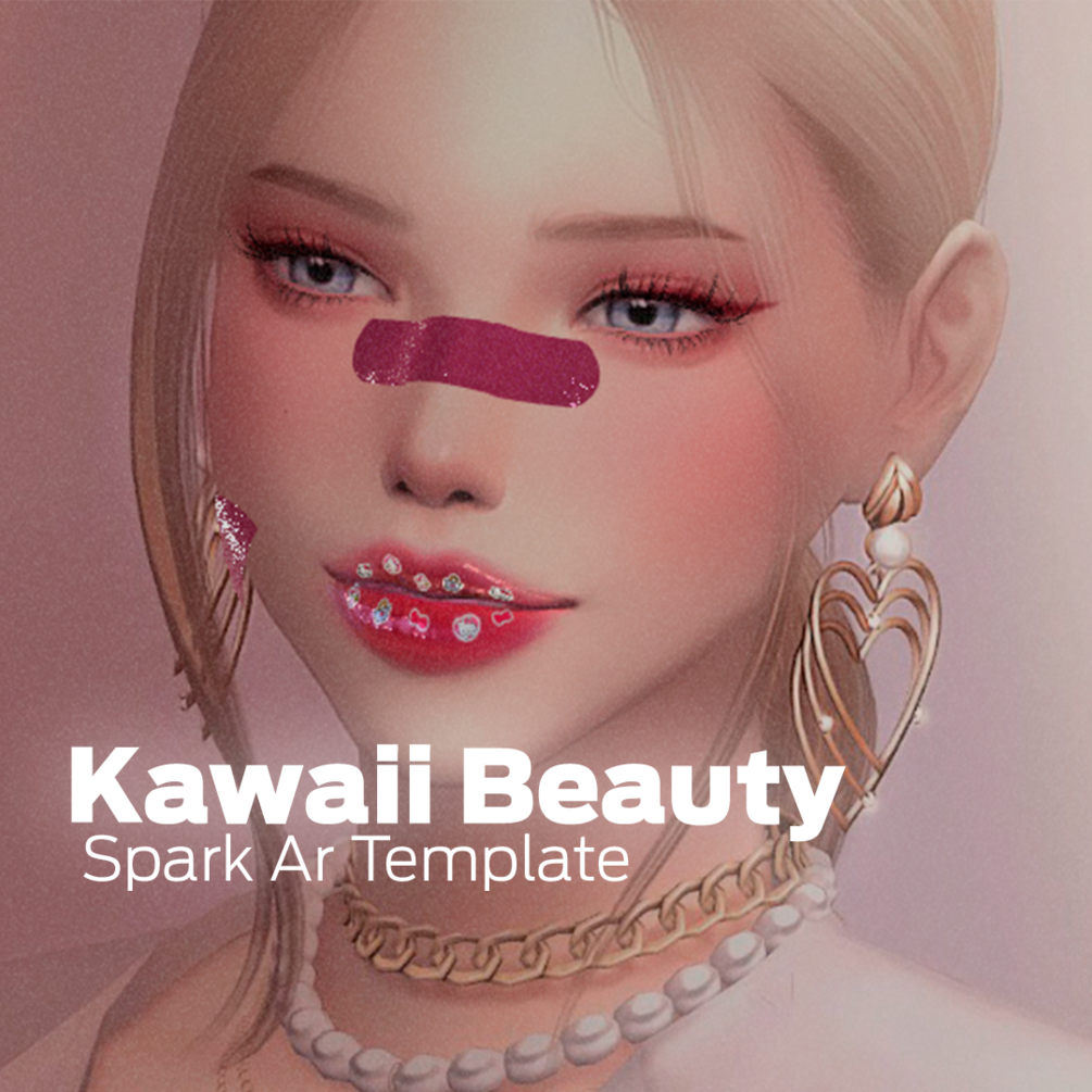Meta Spark | Glossy lips + Makeup Basics + 3D Eyelashes + Stickers