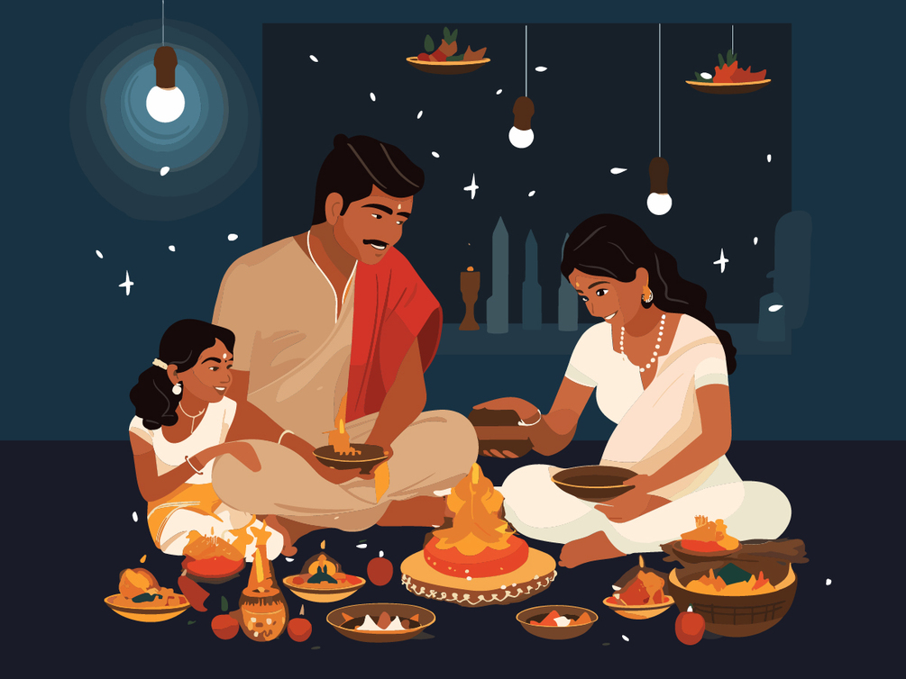 Family Togetherness in Diwali Celebration