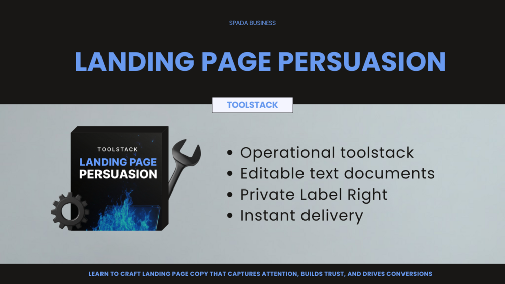 Landing page persuasion - Toolstack