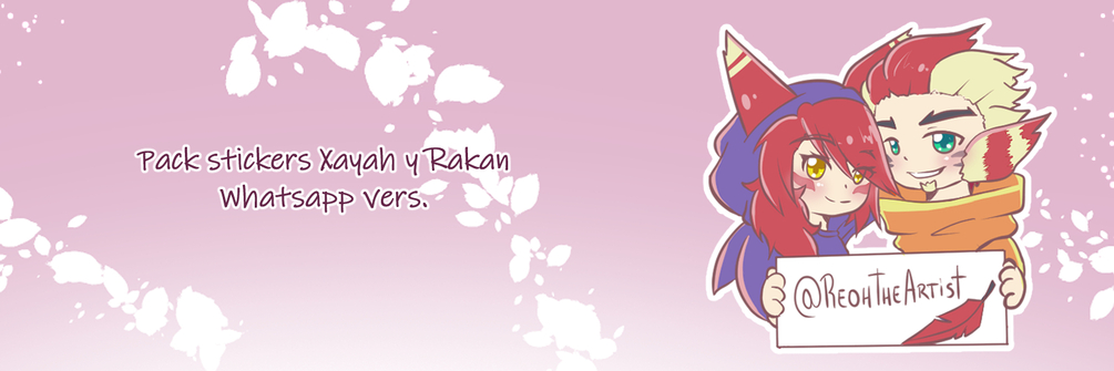 Pack stickers Whatsapp Xayah Rakan
