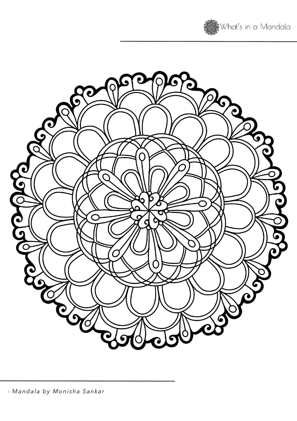 Mandala Colour Page