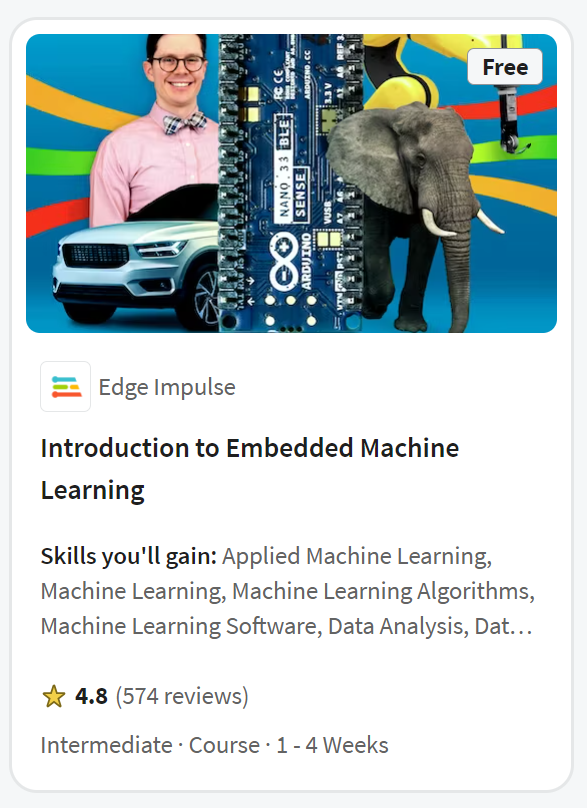 Introduction to Embedded Machine Learning (Free Course) - Python Coding
