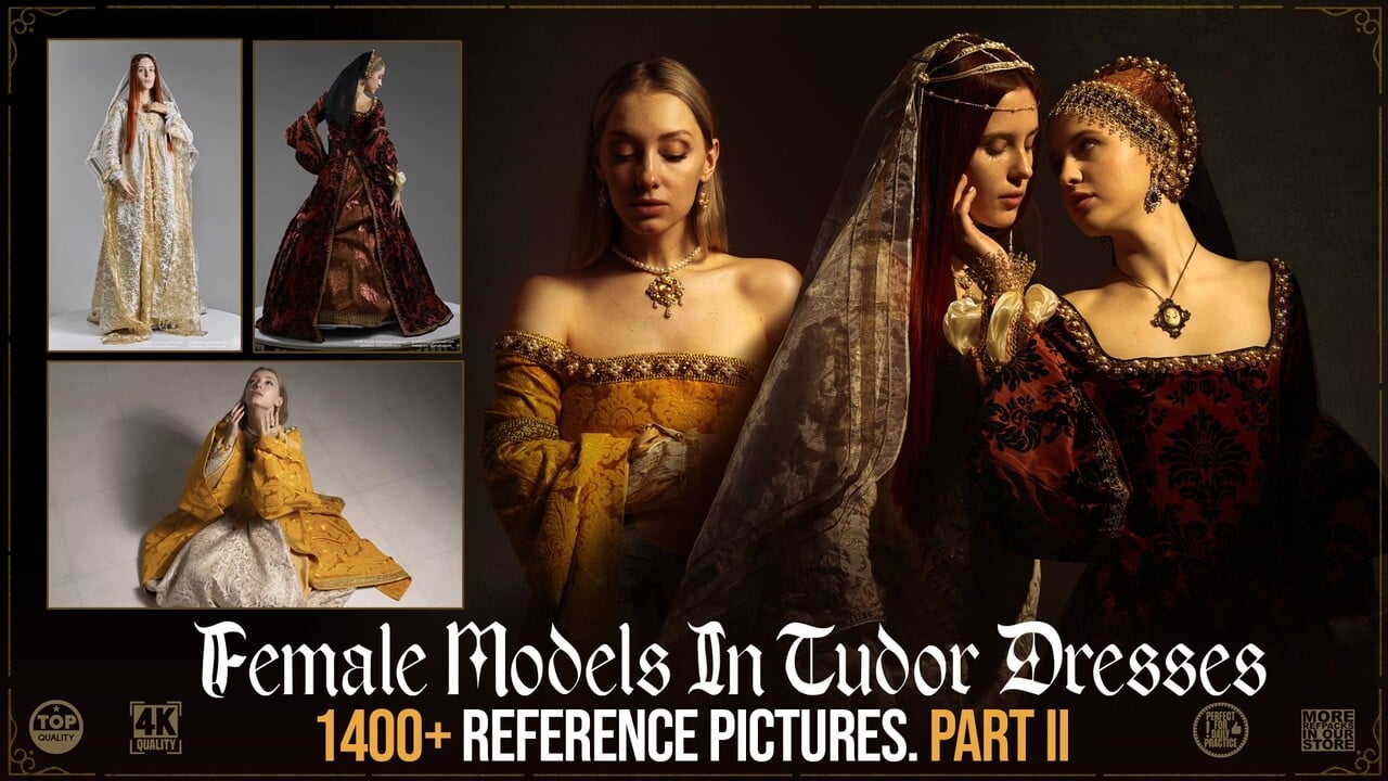 30% OFF 1400+ Women in Tudor Dresses Reference Pictures - Grafit Studio