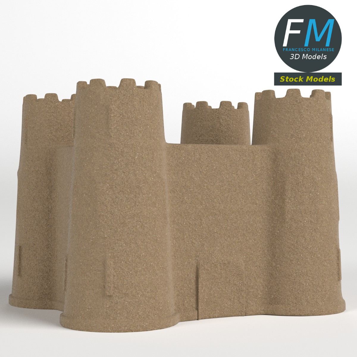 3D MODEL - Sand castle