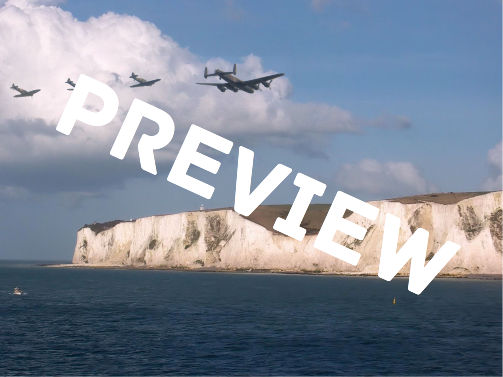Spitfires Over the Chalk Cliffs