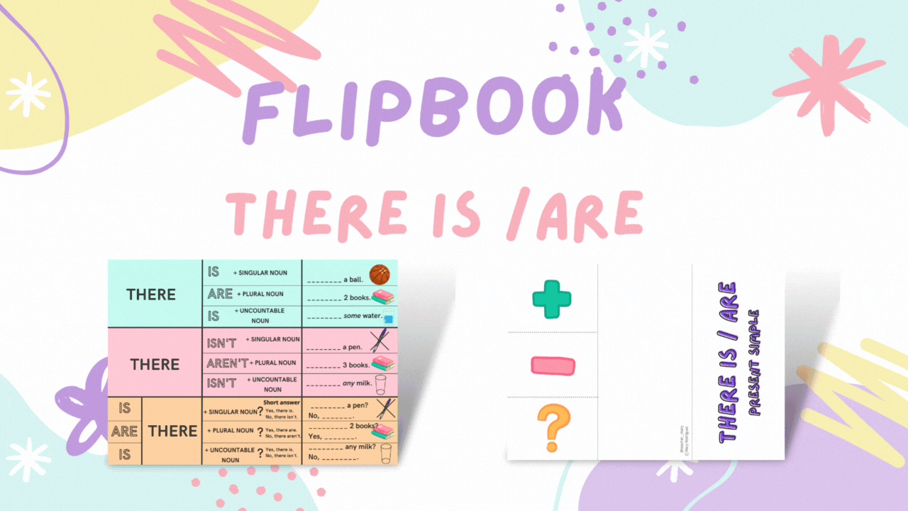 There is/are flipbook (in colour and b&w)