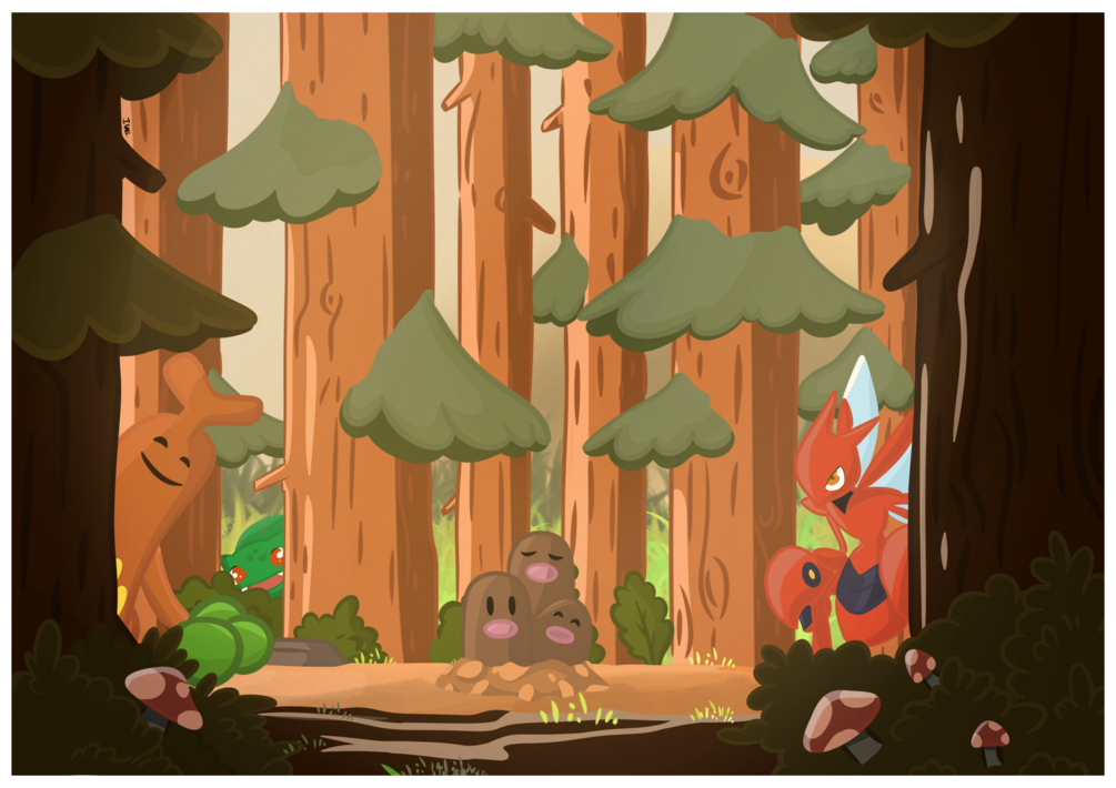 Pokémon In the forest
