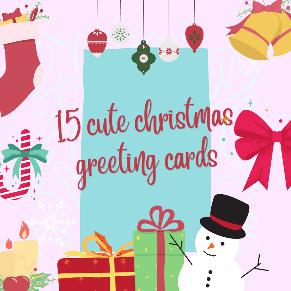 15 Cute Merry Christmas Greeting Cards