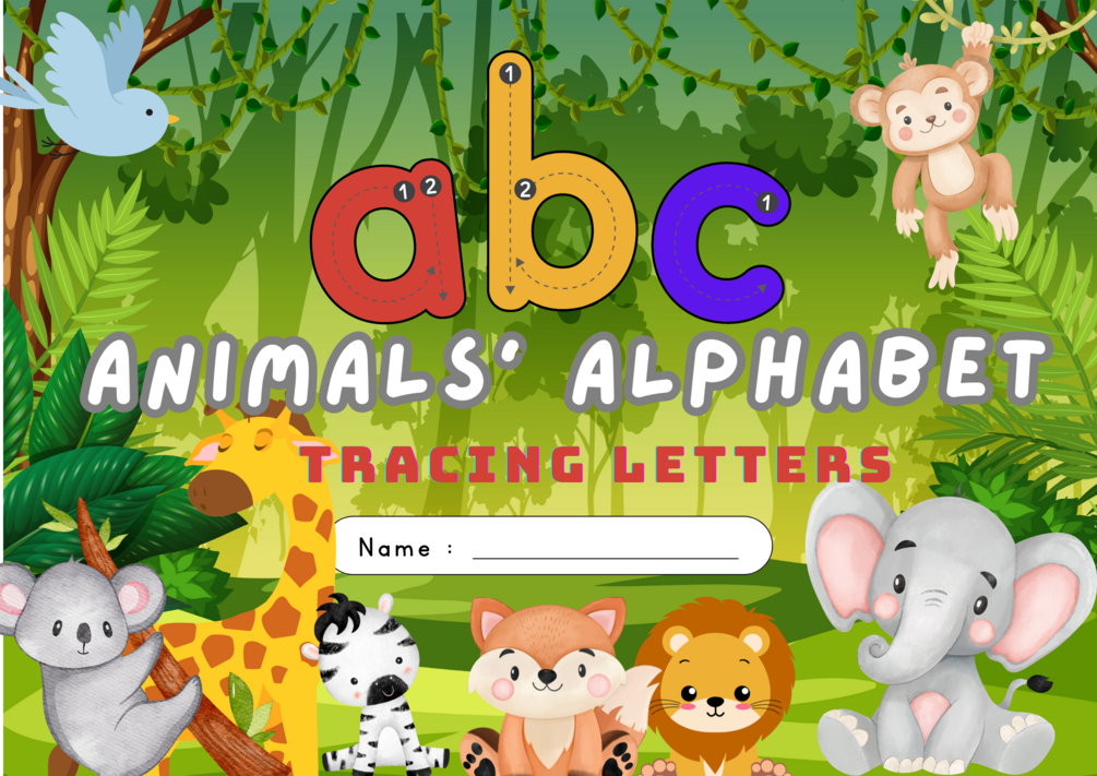 Animal Themed Tracing Alphabets