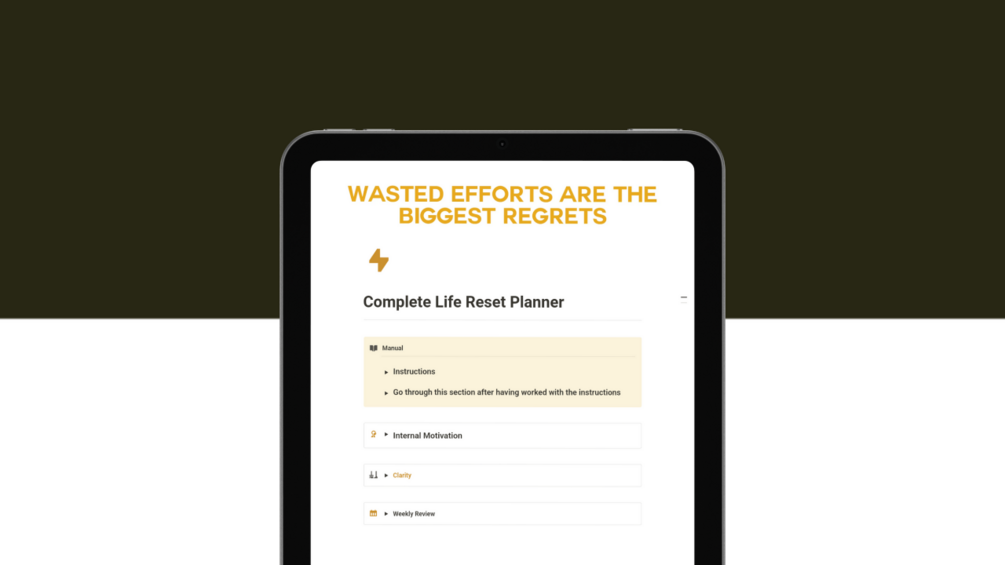 Complete Life Reset Planner