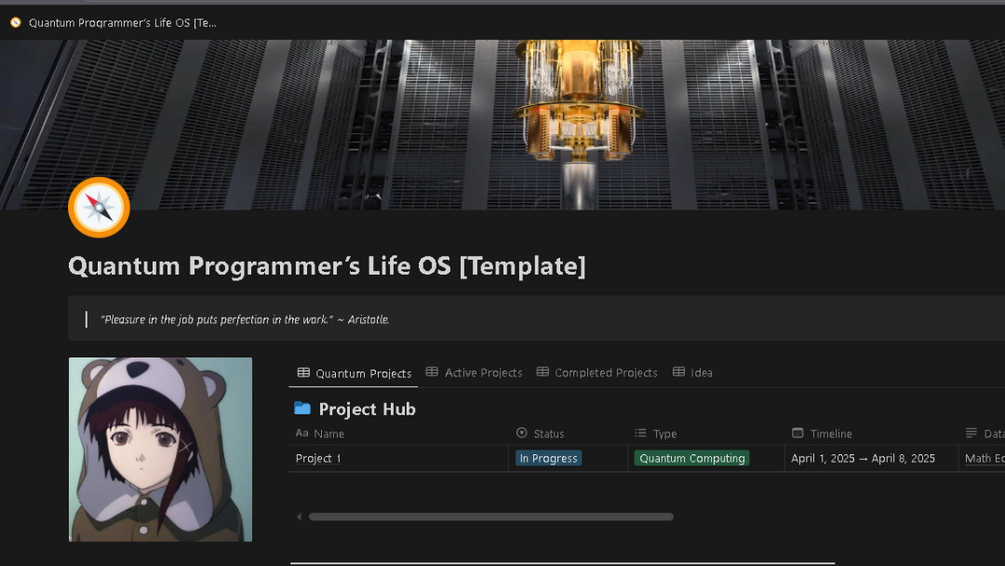 Life OS for Quantum Programmer [Notion Template]