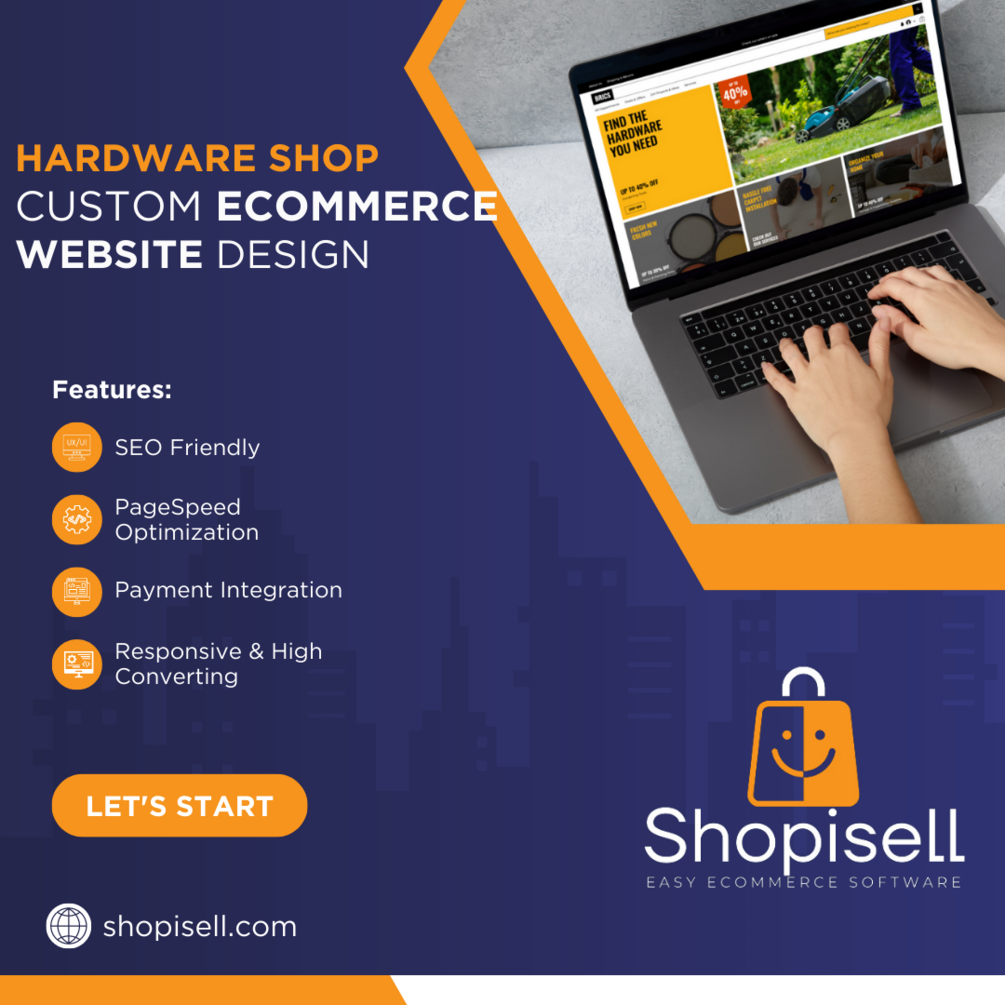 Hardware Shop Custom Ecommerce Website Design