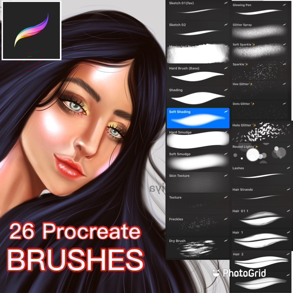Complete Procreate Portrait Brushes