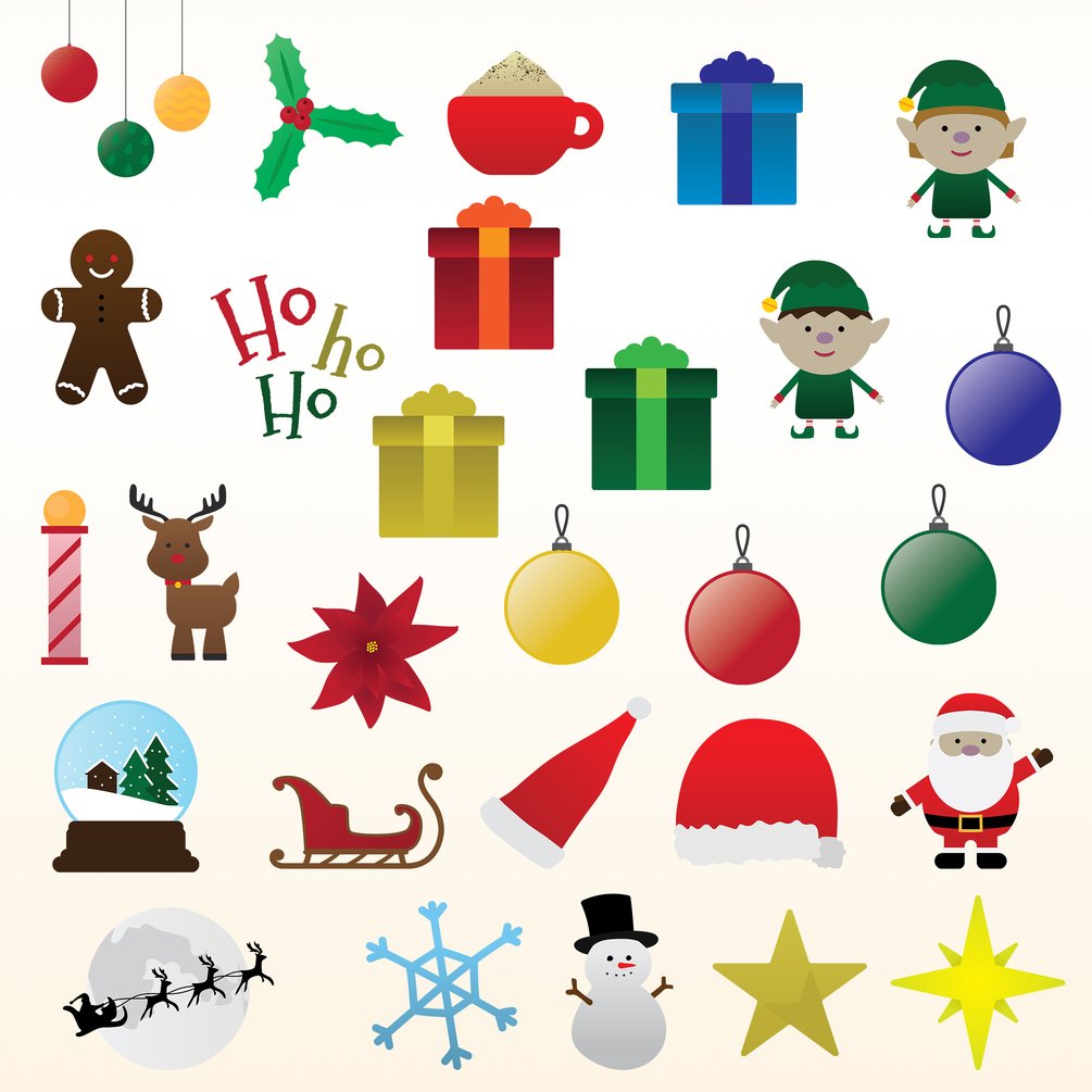 Happy Holidays Graphic Set (80+ files)