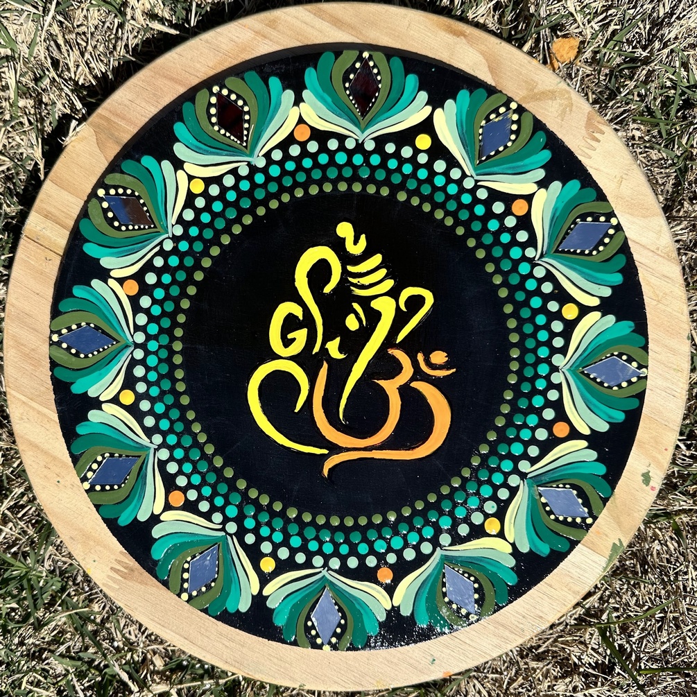 Dot Mandala Art - Ganesha Mandala (10 X 10 Inch)