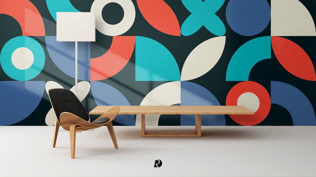 Bauhaus geometry minimalistic artwork with simple shape and figure. Vector illustration, vol.6