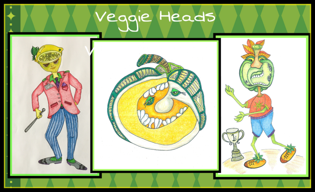 Veggie Heads - Green