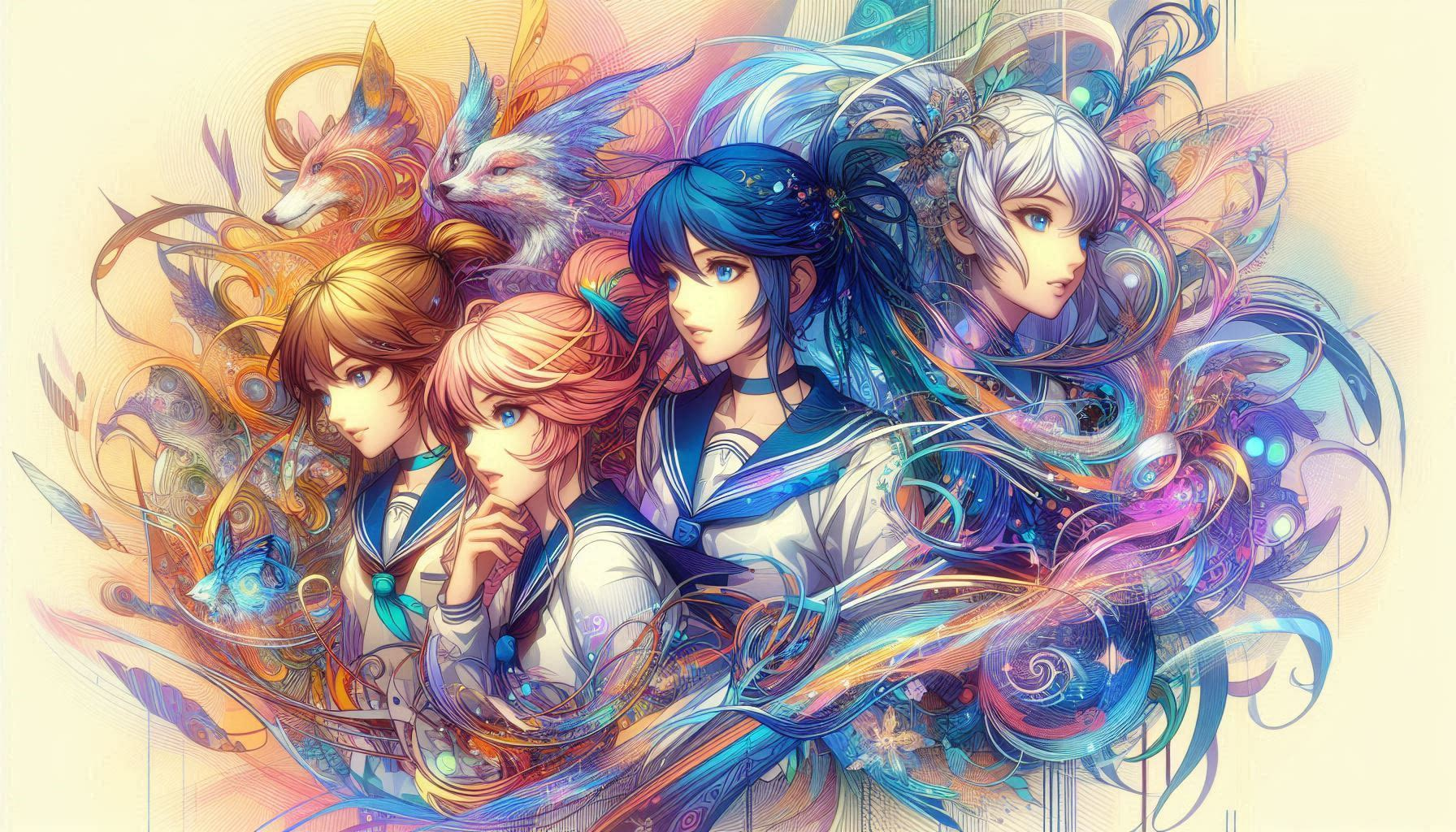 Discover the Magic of Abstract Anime Art 🌟