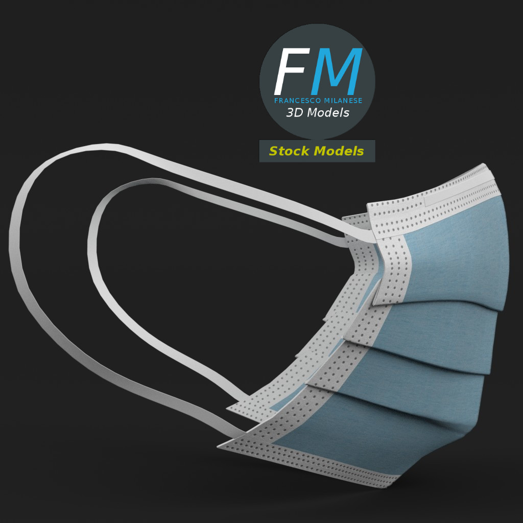 3D MODEL - Surgical mask 2