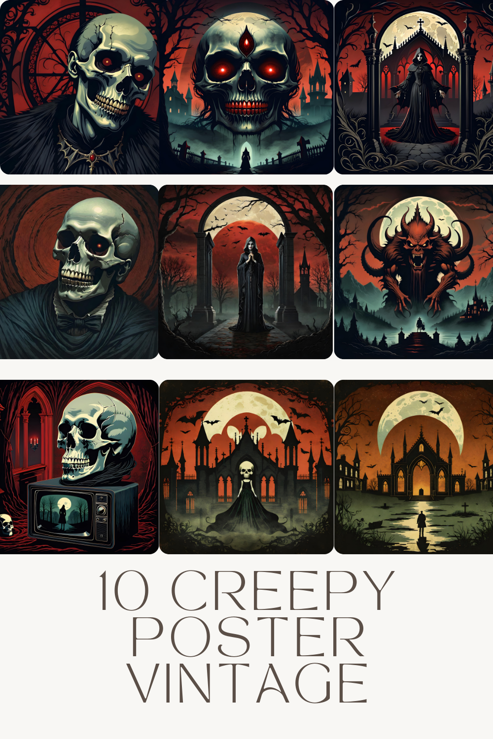 10 avatar creepy poster vintage ( free )