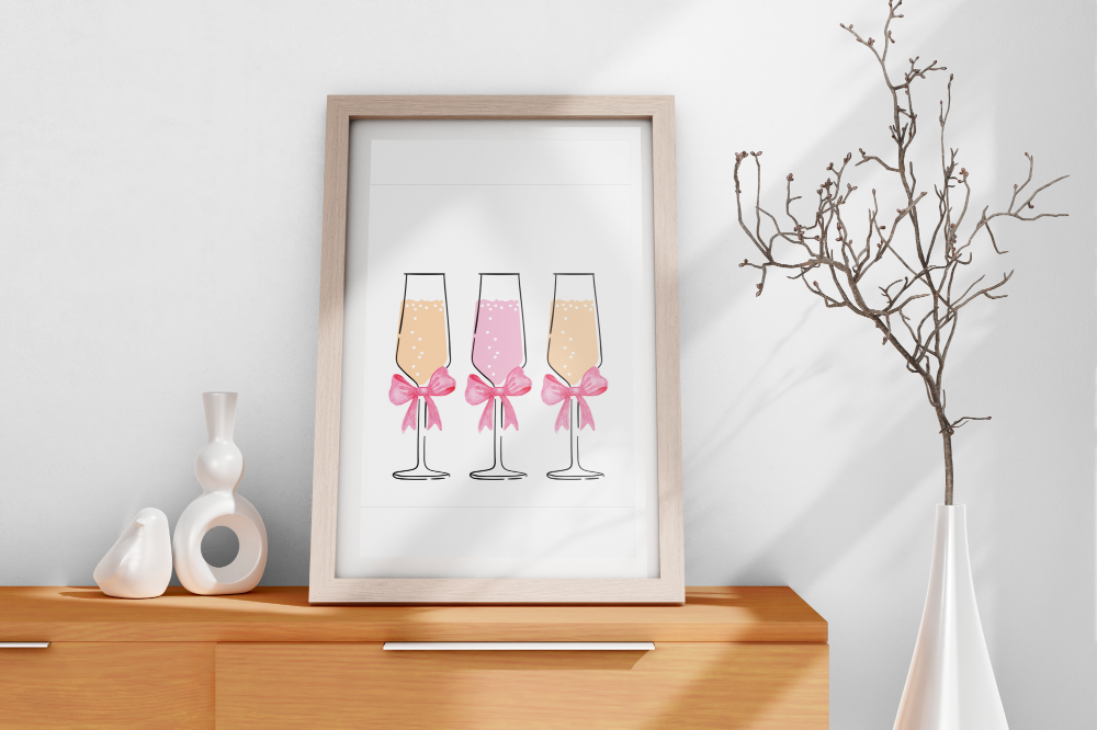 Champagne Trio Poster