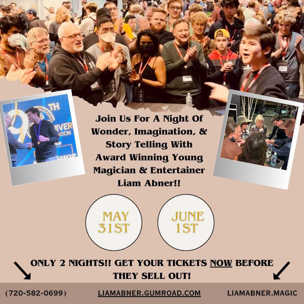 EXPERIENCES: Connection Stories Magic (May 31st, 6:30 PM)