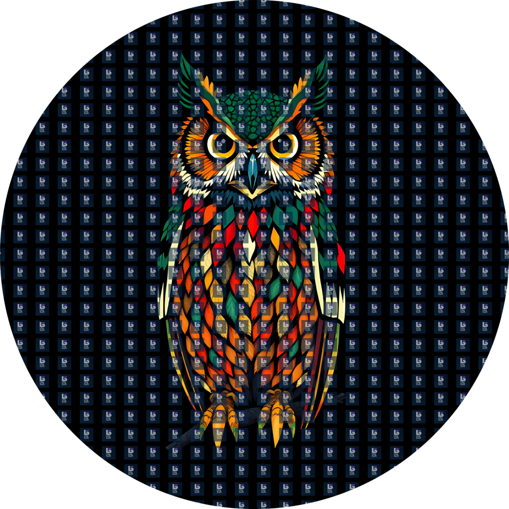 Kaleidoscope Style Owl Avatar