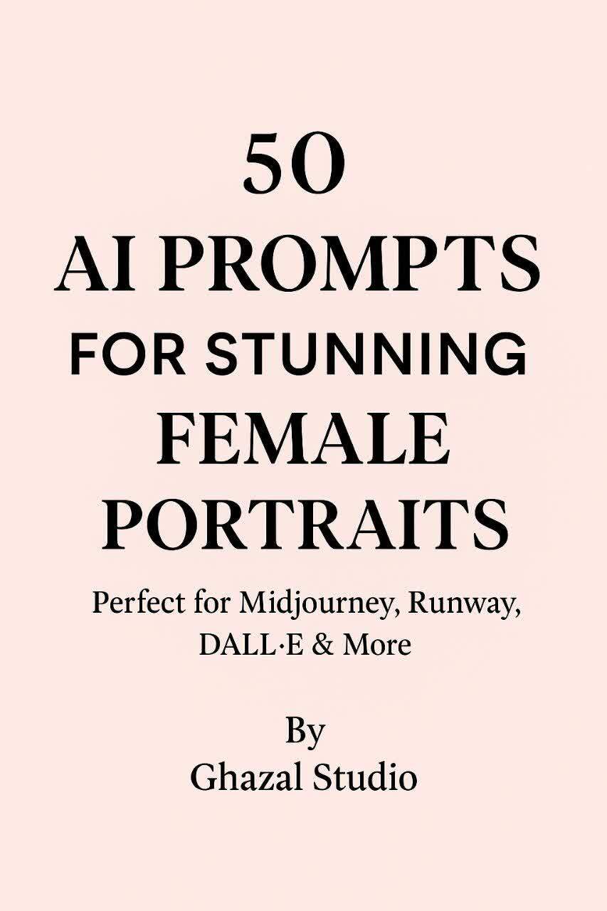 50 AI Prompts for Stunning Female Portraits