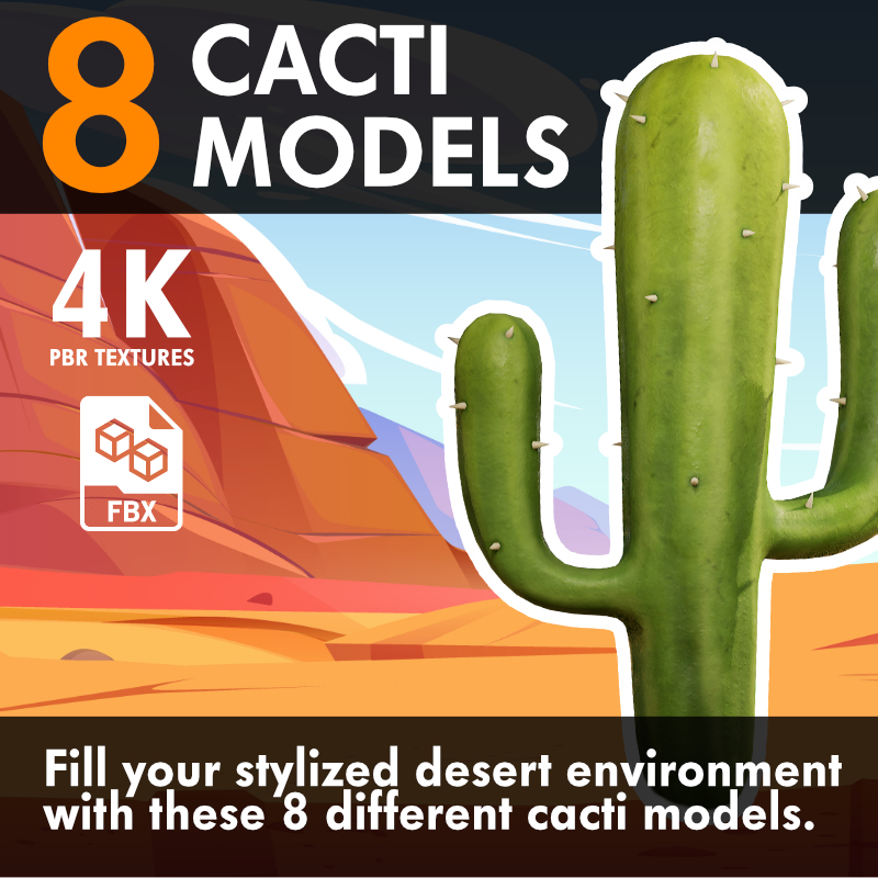 Cacti 3d models