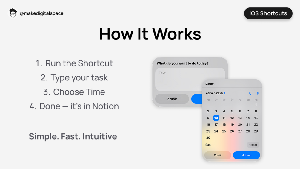 Quick Task to Notion – iOS Shortcut for Fast Capturing