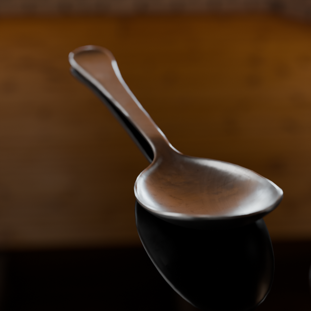 Free Metal Container & Spoon 3D Model – Blender + FBX + OBJ