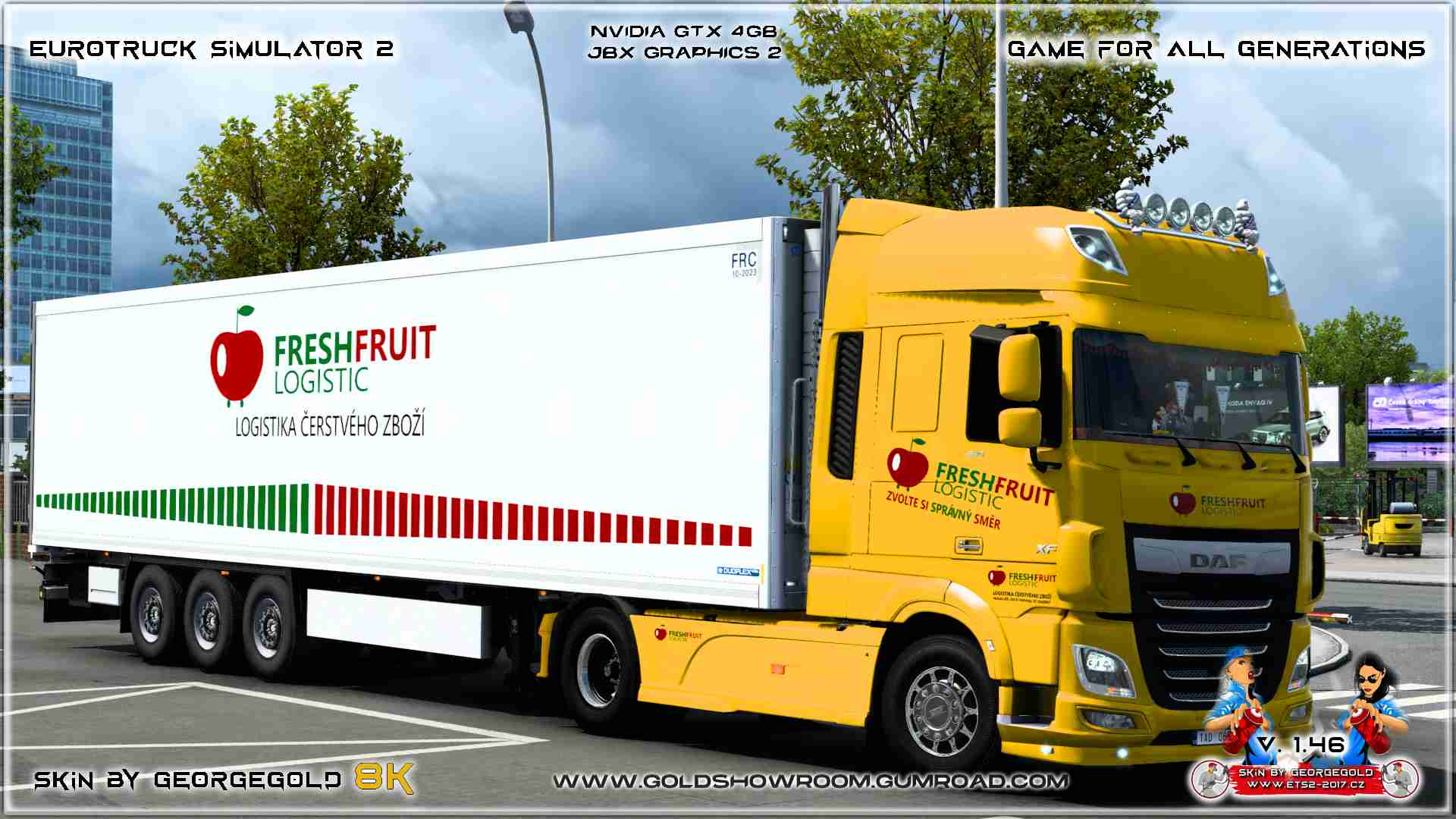 ETS 2 Skin Combo Daf E6 FreshFruit