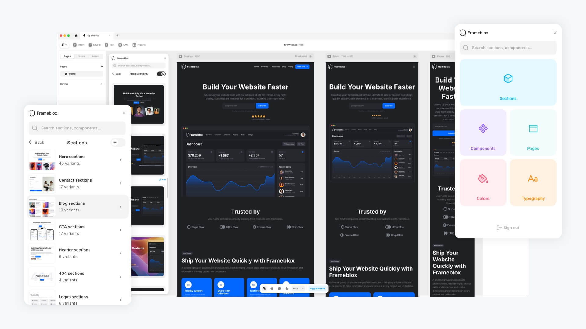 Frameblox Plugin for Framer - UI kit library, prebuilt templates - Solt ... Frameblox Plugin for Framer - UI kit library, prebuilt templates - Solt ...