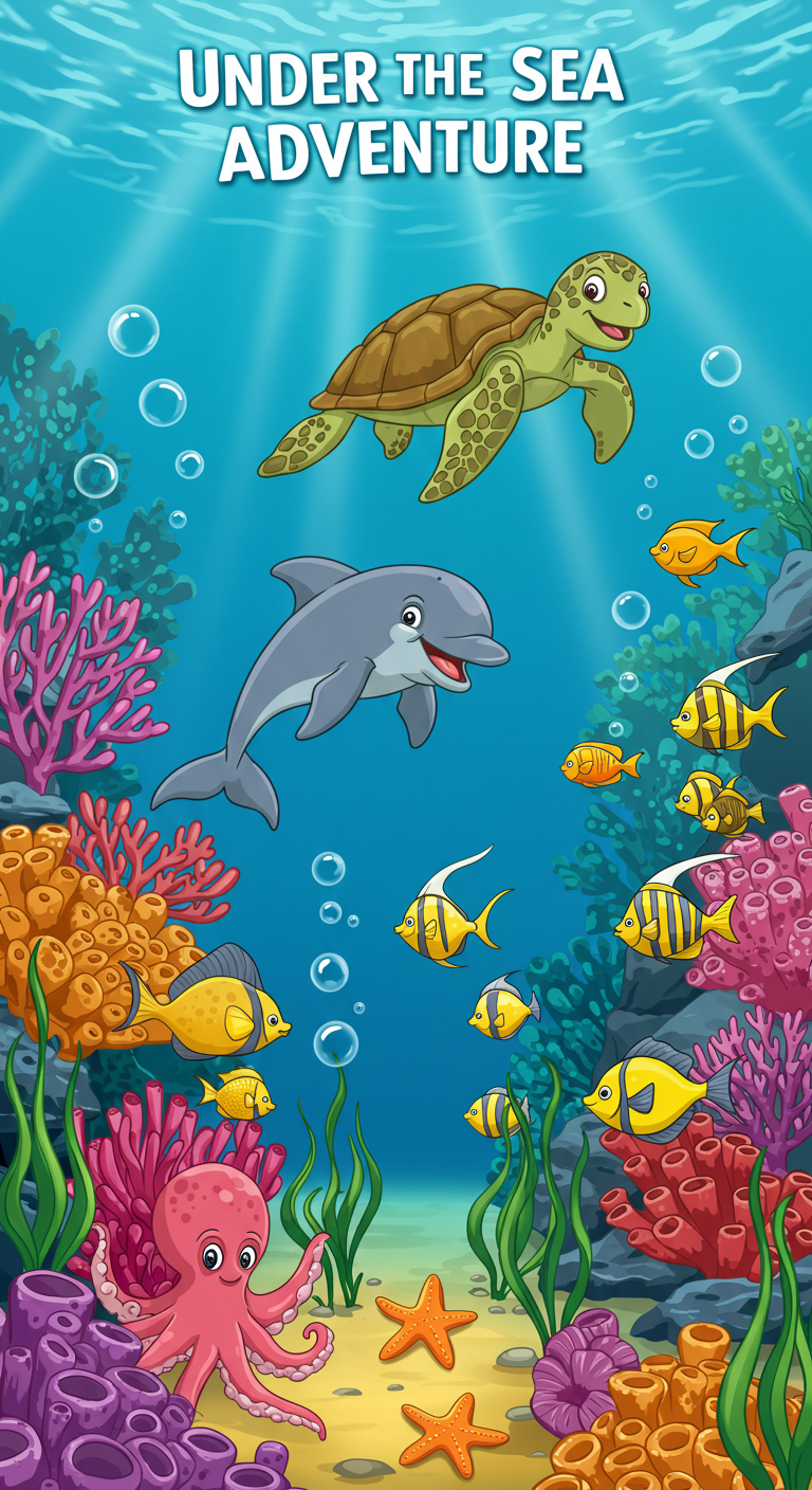 Under The Sea Activity Book | Fun Printable Pages for Kids Ages 4+