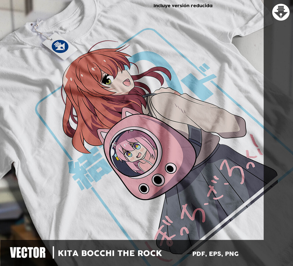 Vector Bocchi The Rock Kita