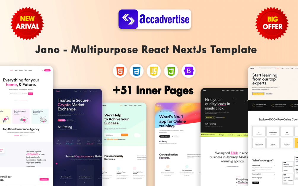 Jano - Multipurpose React NextJs Template