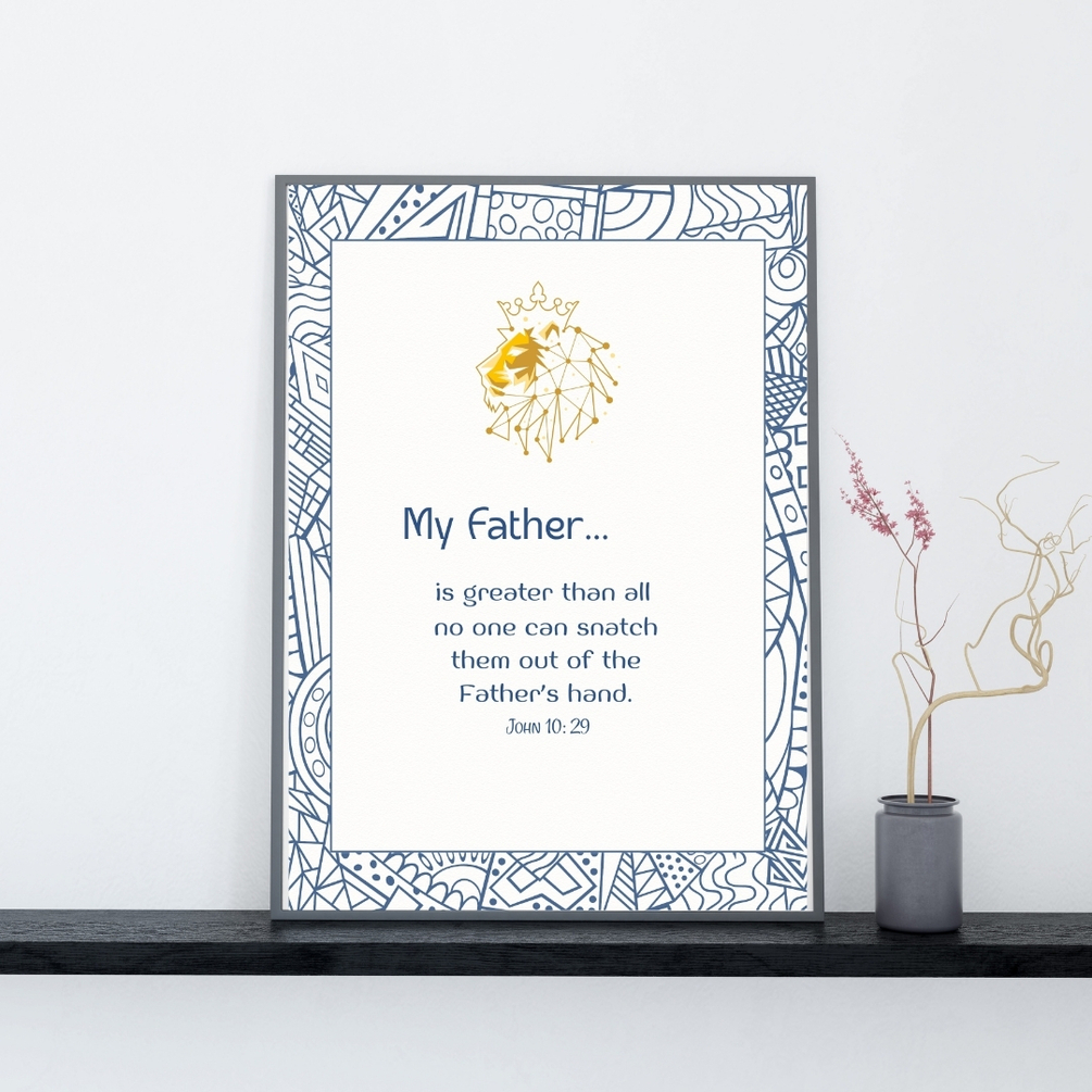 My Father is Greater - Christian Wall Art