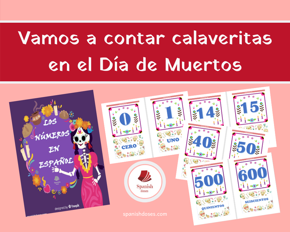 Los números en español - Temática Día de Muertos