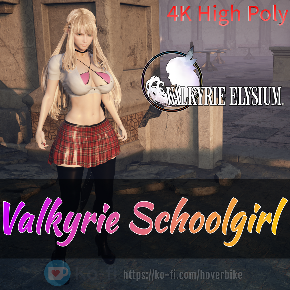 Valkyrie Elysium - Schoolgirl (COMMISSION)