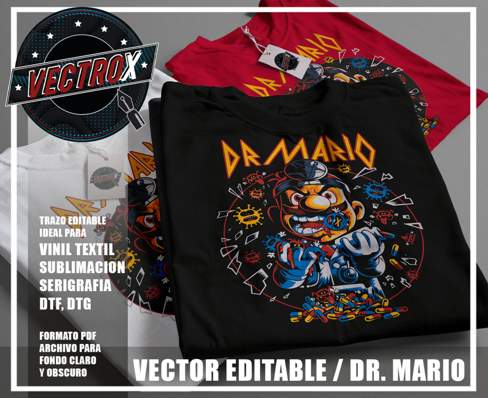 Vector Editable - Dr. Mario