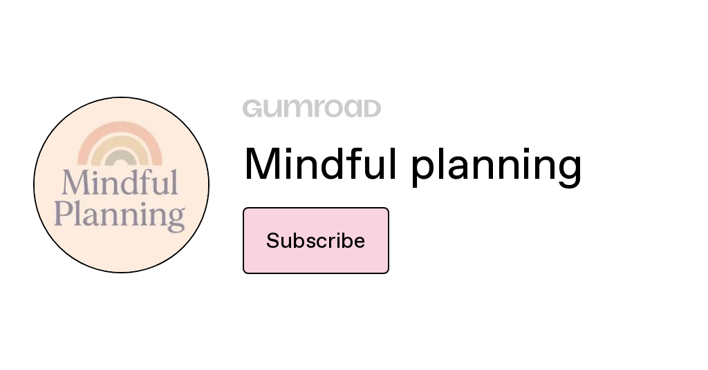 Mindful planning