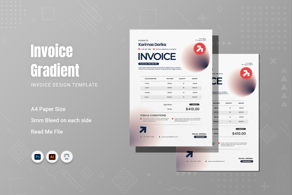 Gradient Invoice