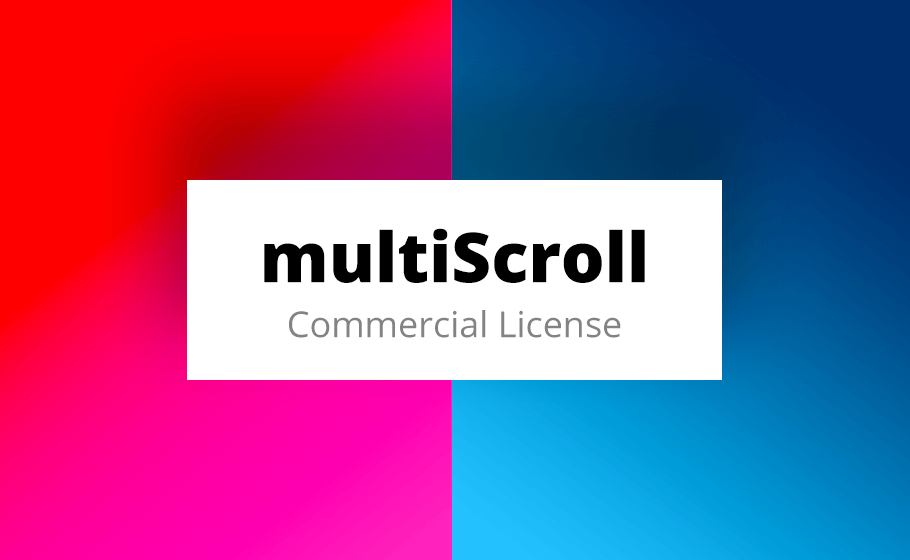 multiScroll.js - Commercial License