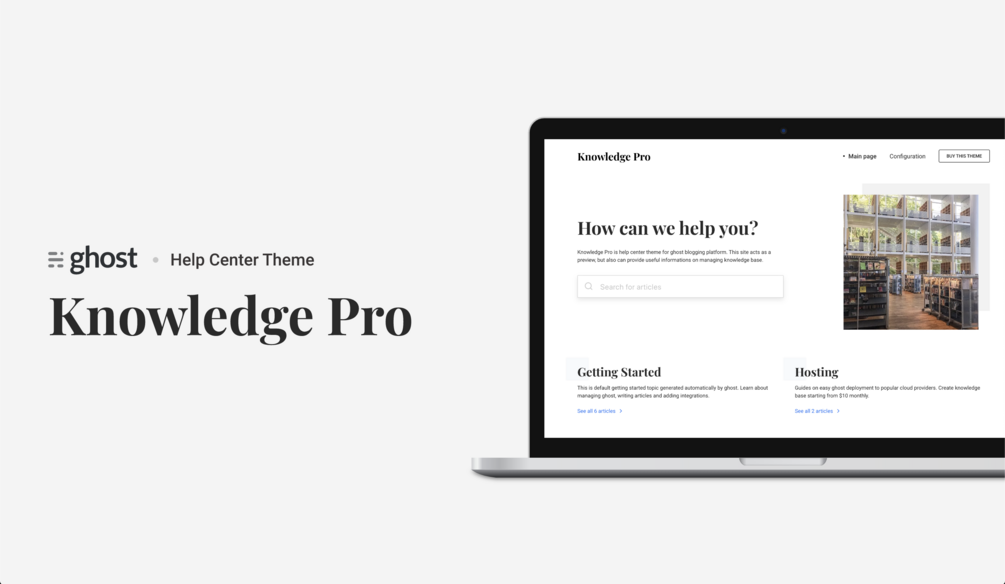 Knowledge Pro - Modern Help Center Ghost Theme