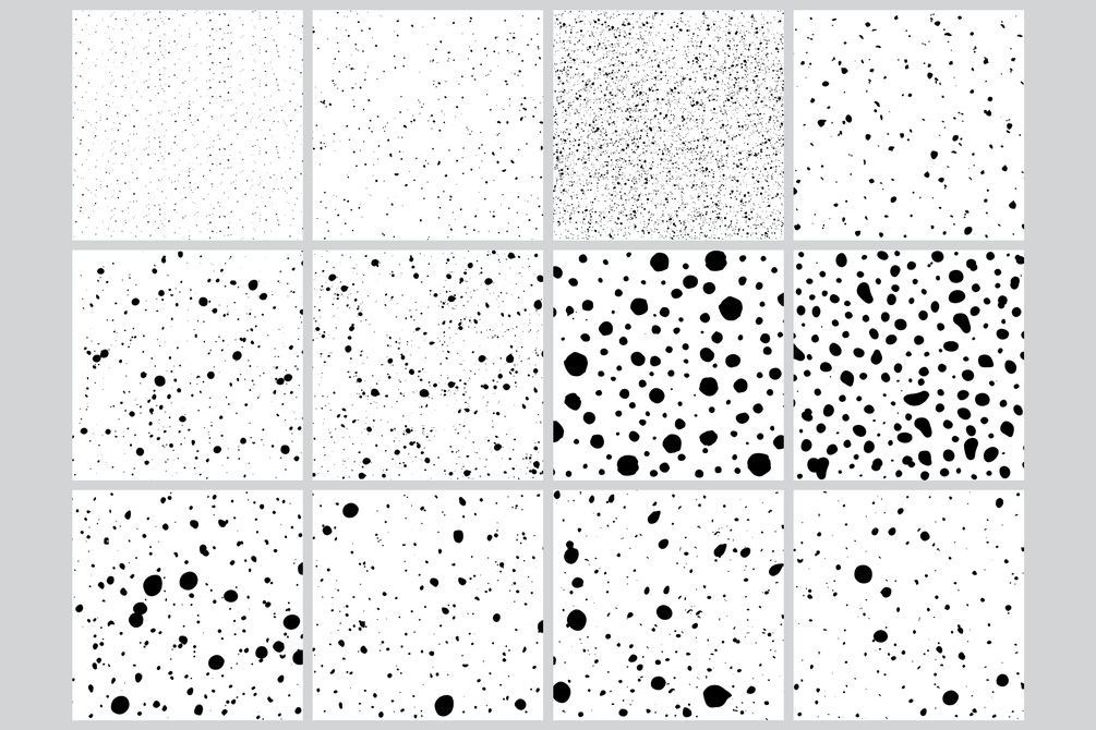 Black Spots Splatter Dots Backgrounds