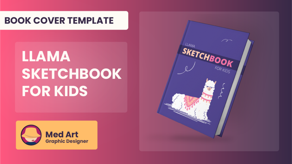 LLAMA SKETCHBOOK(KDP COVER TEMPLATE)