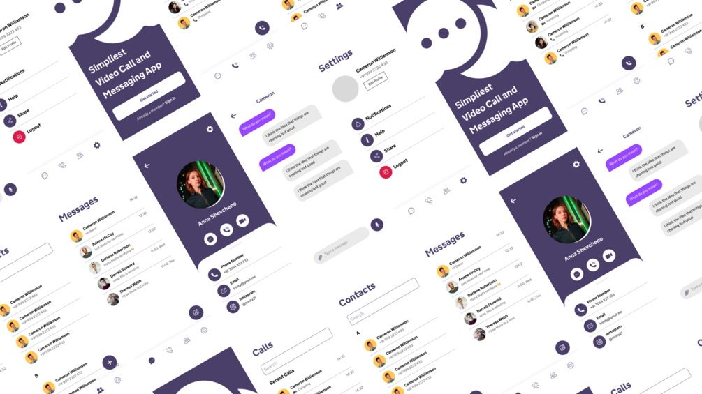 Free Messaging App UI Kit