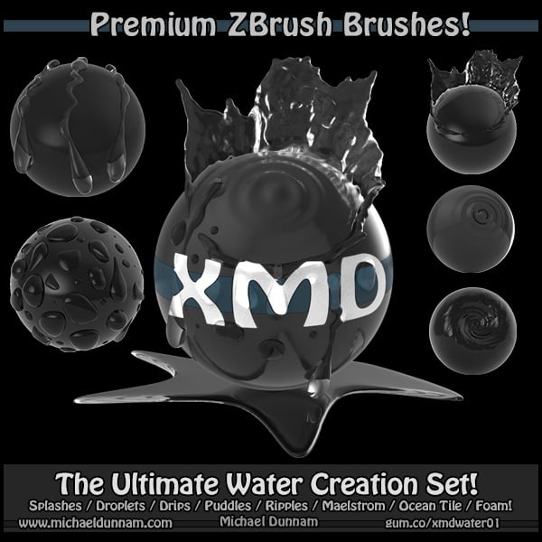 The Ultimate Water Creation Set for ZBrush